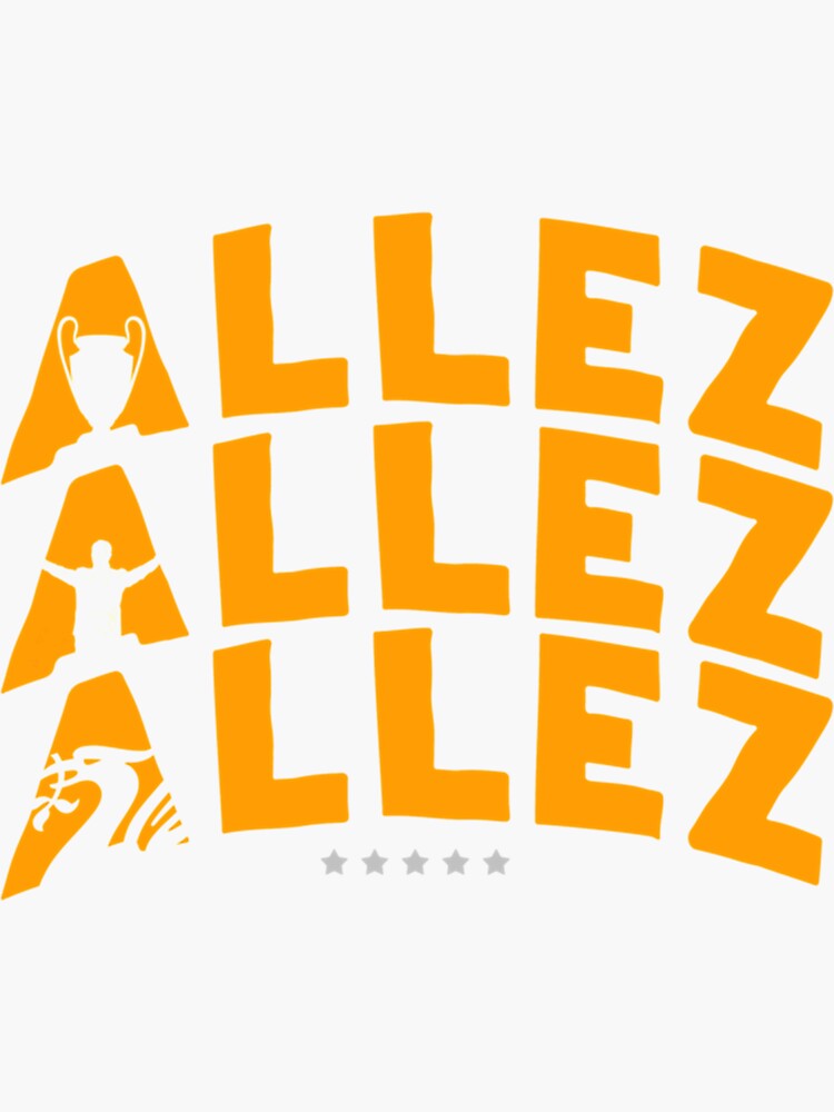 "Allez Allez Allez LFC inspired design" Sticker for Sale by LouisChan68 ...