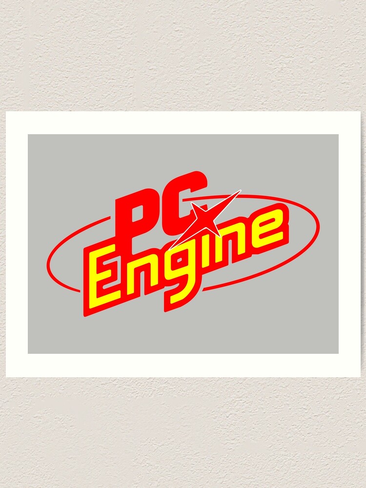 "PC Engine Logo (Red)" Art Print for Sale by RubenCRM | Redbubble