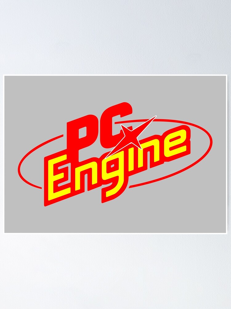 "PC Engine Logo (Red)" Poster for Sale by RubenCRM | Redbubble