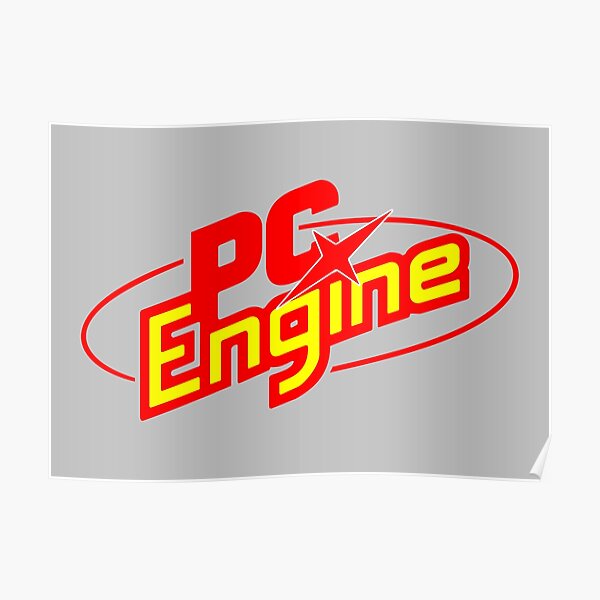 "PC Engine Logo (Red)" Poster for Sale by RubenCRM | Redbubble