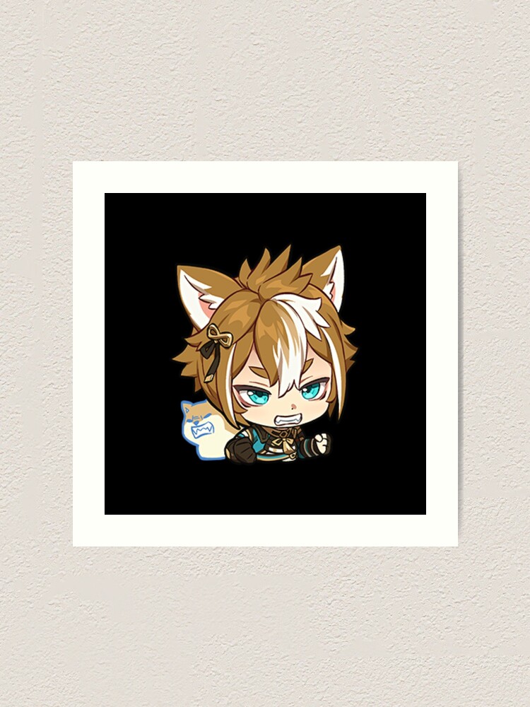 "Chibi Gorou Genshin Impact Gorou Chibi Cute " Art Print for Sale by ...