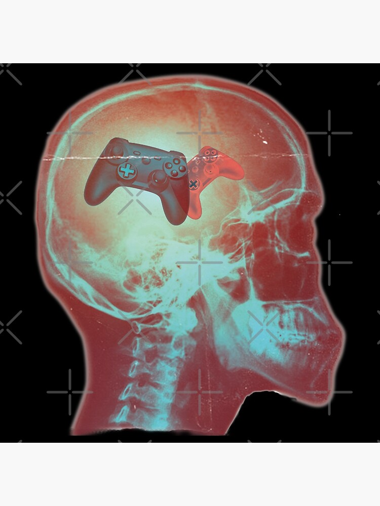 Póster «Mind Controller Skull Gaming Gamer Hombres Niños Adolescentes ...