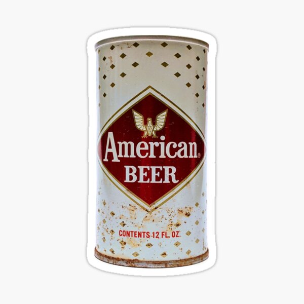 "American Beer Can" Sticker by kknackstedt | Redbubble