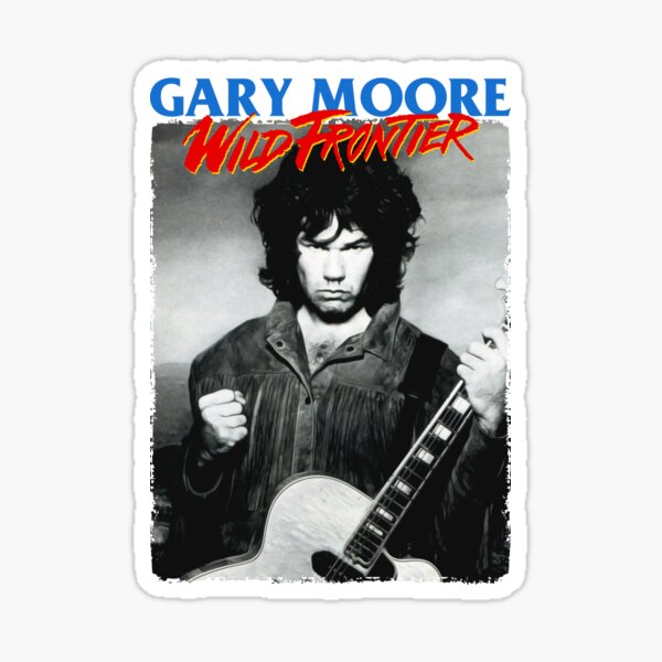 "GARY MOORE" Sticker by fatkilakun | Redbubble