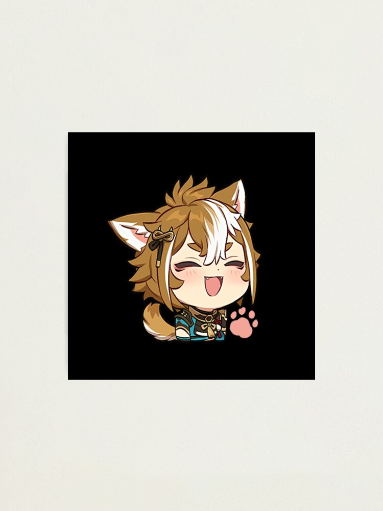 "Chibi Gorou Genshin Impact Gorou Chibi Cute " Photographic Print for ...