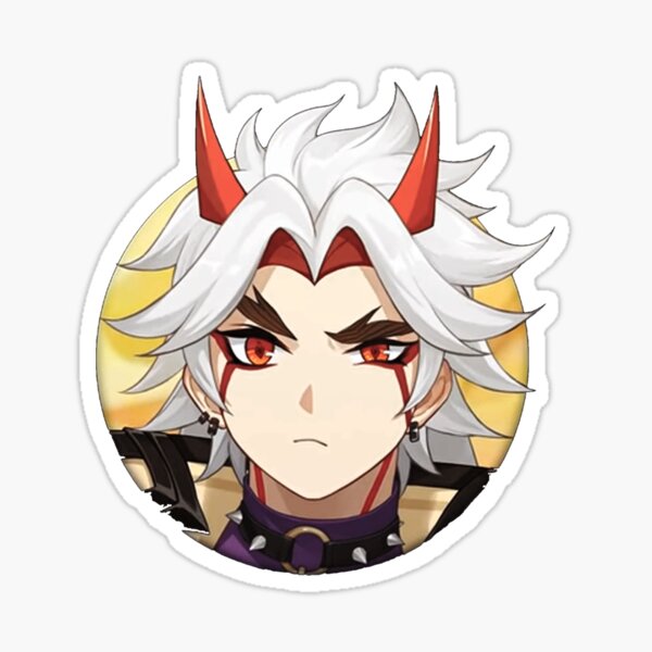 "Genshin Impact Arataki Itto " Sticker for Sale by Omagatoki | Redbubble