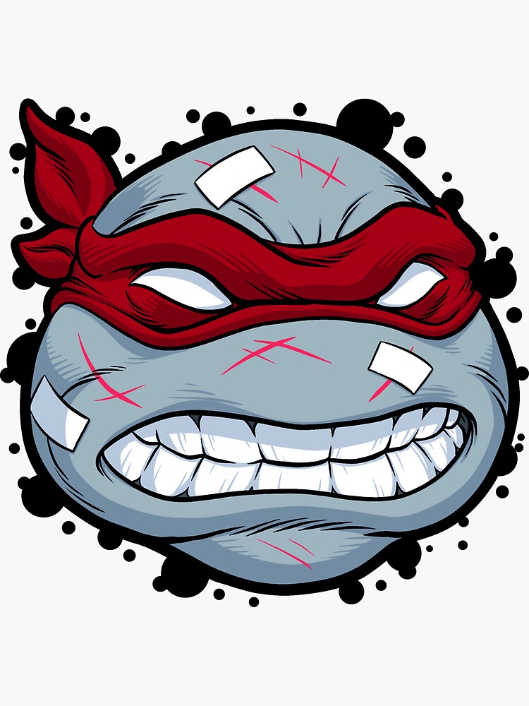 "Angry Red Turtle - Mirage" Sticker for Sale by monstrousart | Redbubble