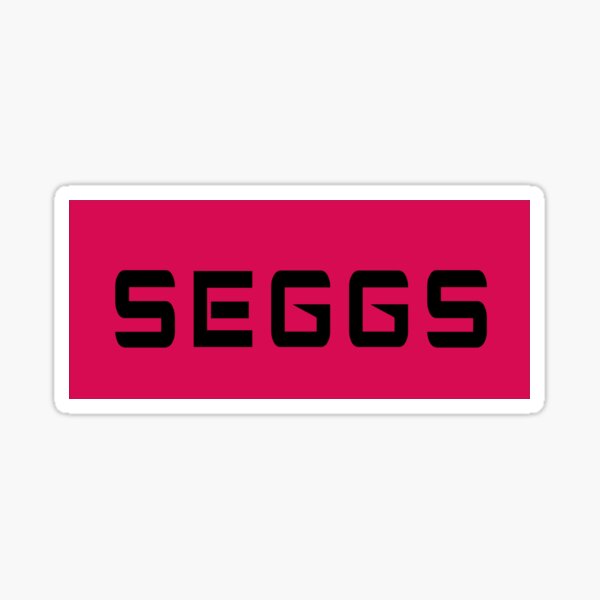 "Seggs design" Sticker for Sale by LukjanovArt | Redbubble