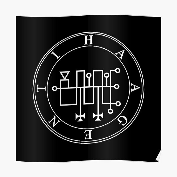 "Haagenti - Goetia (white)" Poster for Sale by Shadow-Kingdom | Redbubble