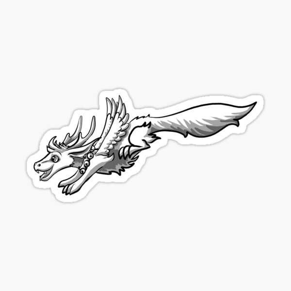 "Dragon Sticker - Dasher's Shadow" Sticker by Bookaholix | Redbubble