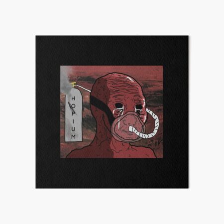 "Wojak Despair Hopium" Art Board Print by wojakapparel | Redbubble