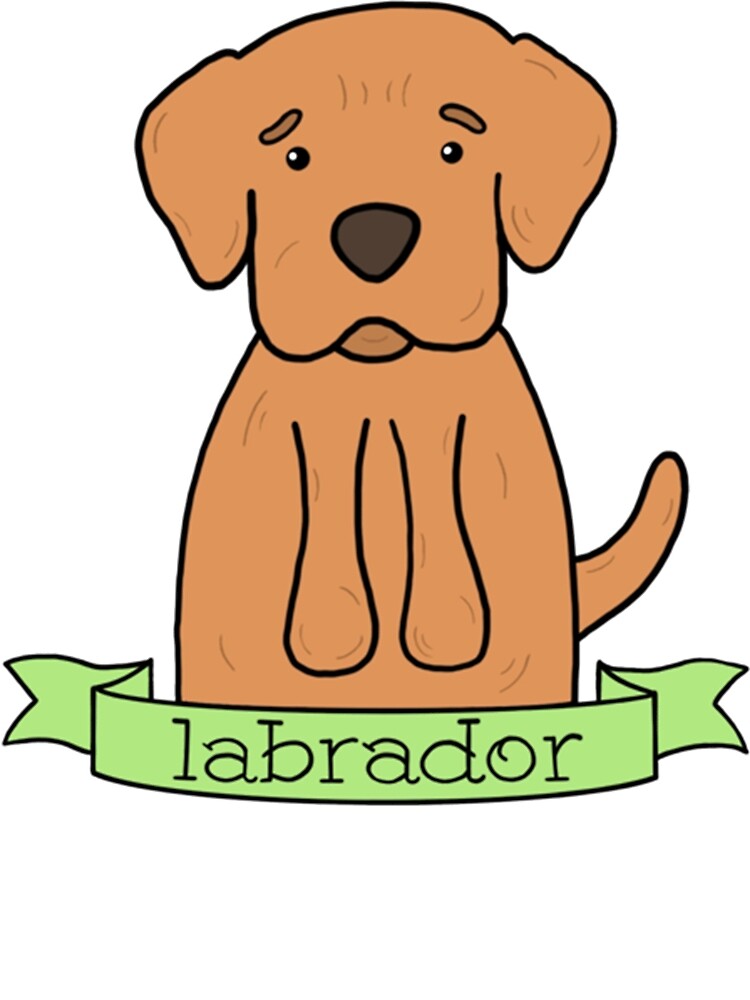 "Cute fox red Labrador retriever cartoon " Poster by oannaPearson ...