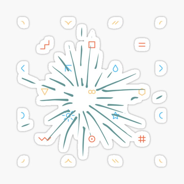 "Firework" Sticker by NikolaBorovecki | Redbubble