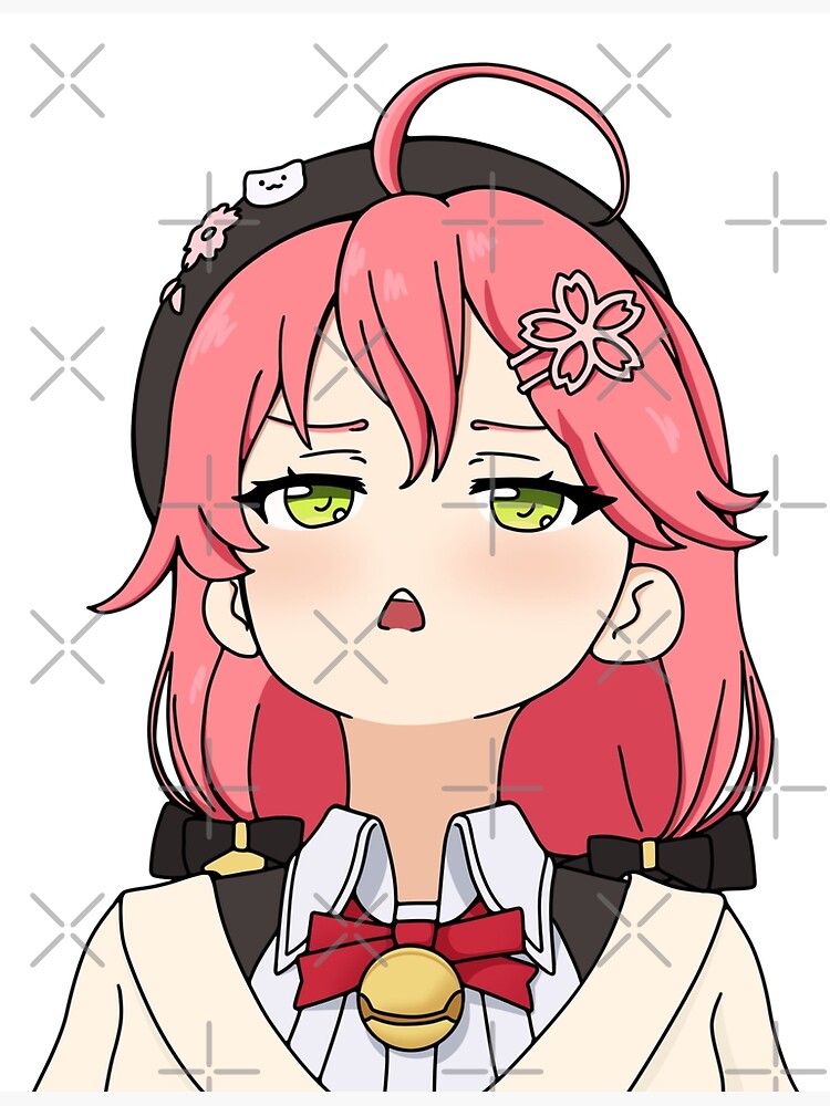 "Sakura Miko Upset" Poster for Sale by RJtheFish | Redbubble