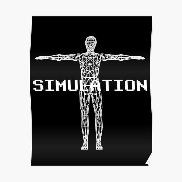 "Simulation " Poster for Sale by PopularTheory | Redbubble