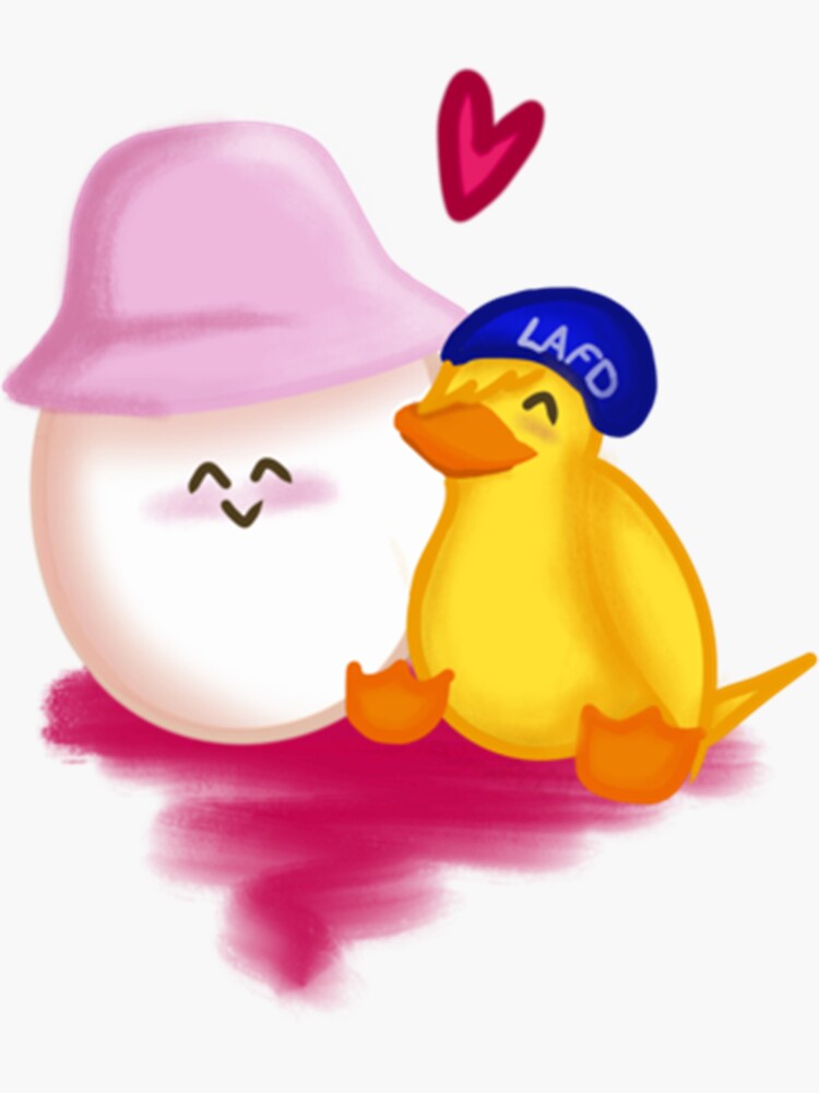 "Cute Quackity and Aksually Fanart " Sticker for Sale by VividDelightss ...
