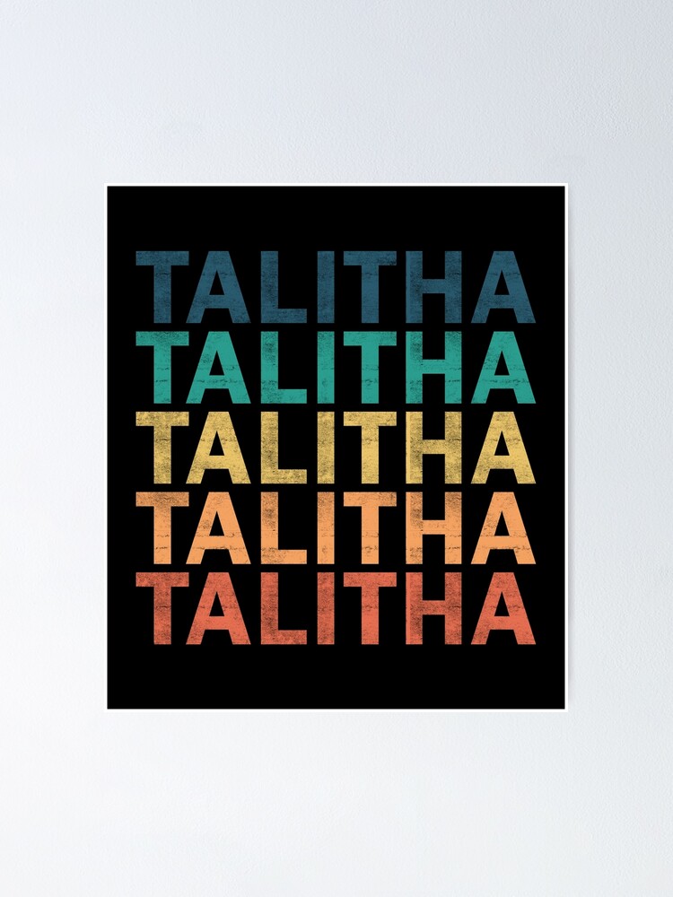 Póster «Camiseta con nombre de Talitha - Camiseta de artículo de regalo ...