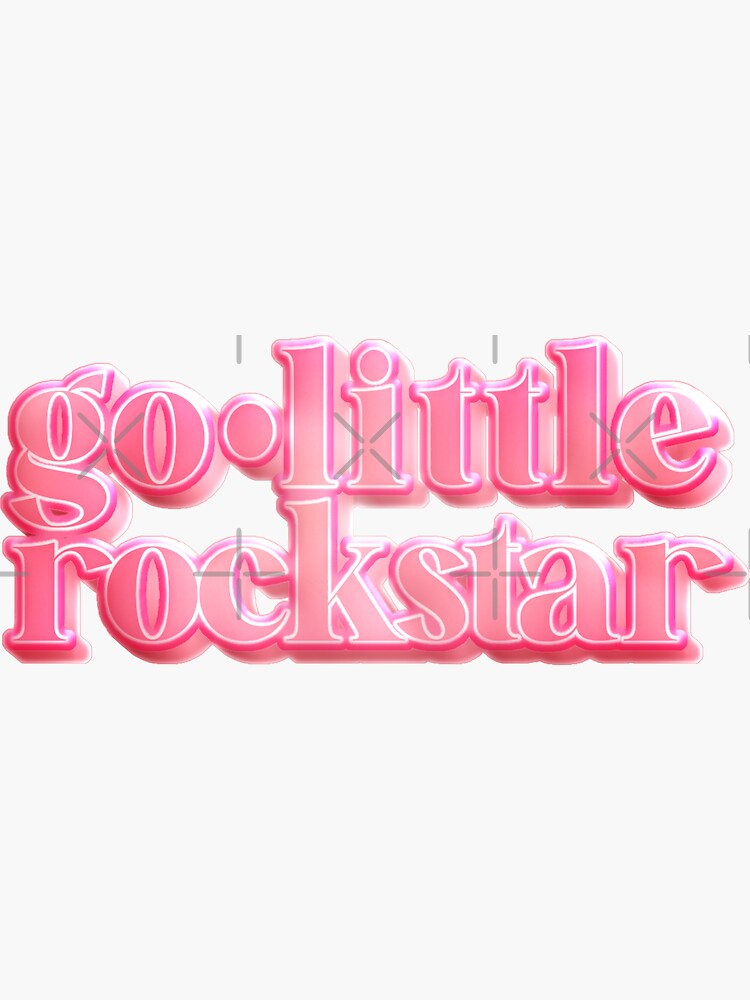 "GO LITTLE ROCKSTAR [ RAINBOW ] " Sticker for Sale by CherrySodaShop ...