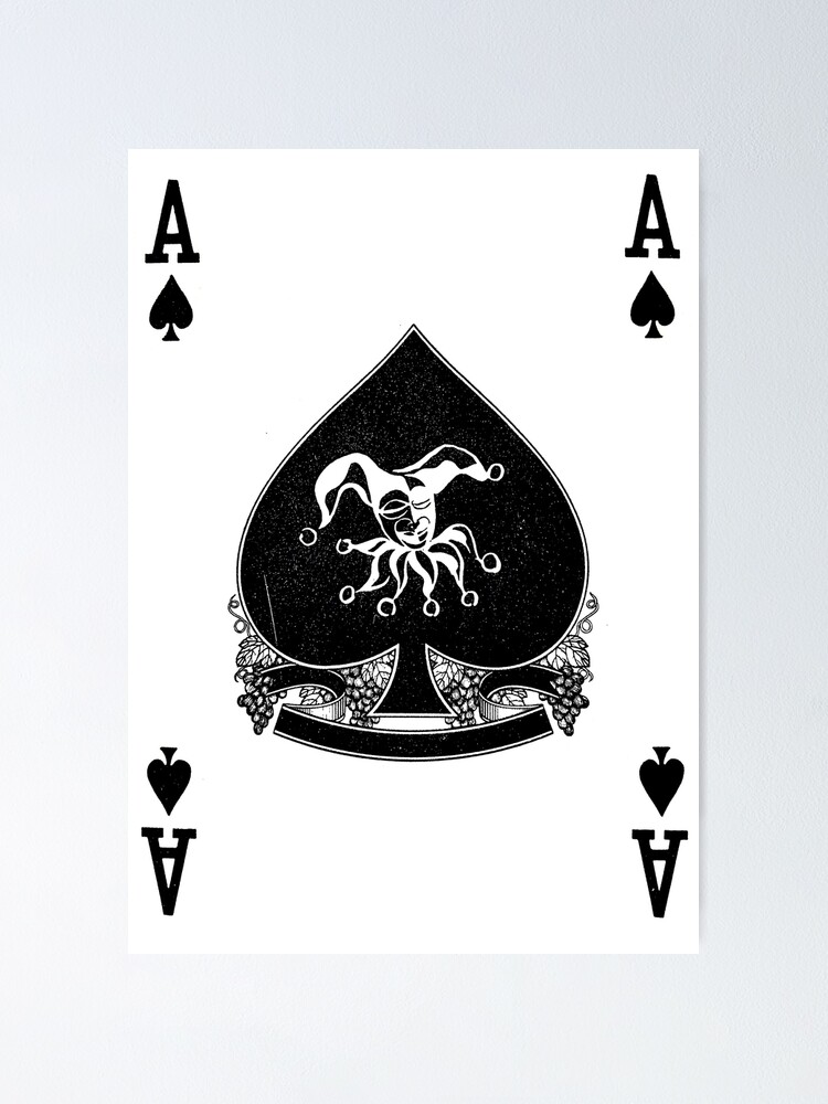 "Ace of Spades - playing card" Poster for Sale by circuitsnap | Redbubble
