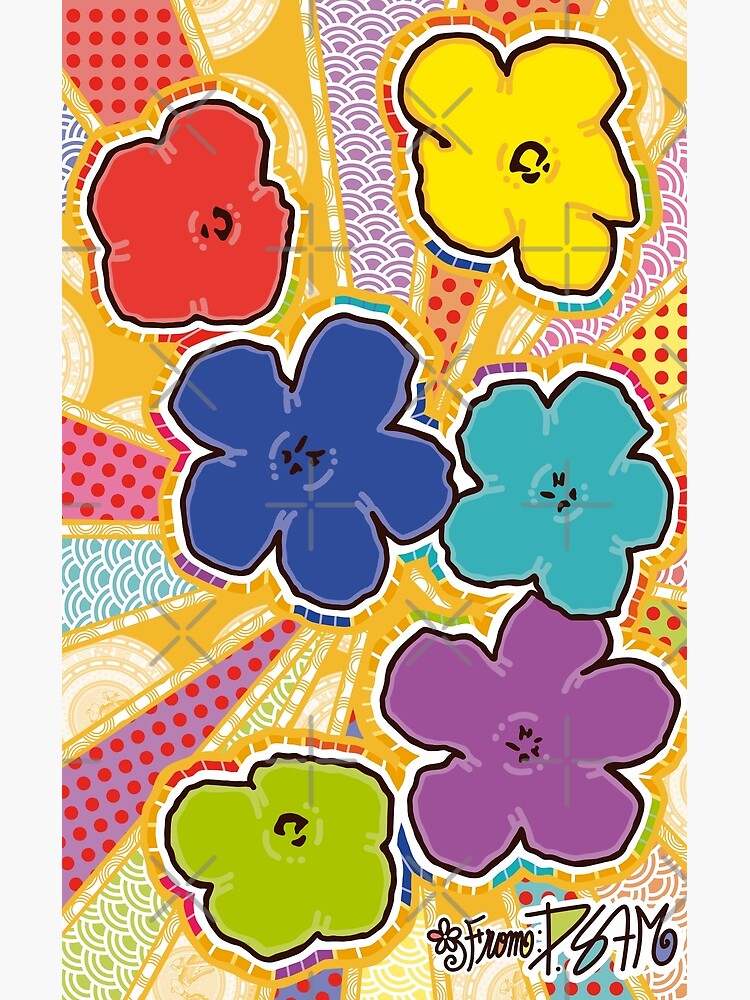 "Andy Warhol's Flowers | New York Pop Art | Rainbow Bloom | Rainbow ...