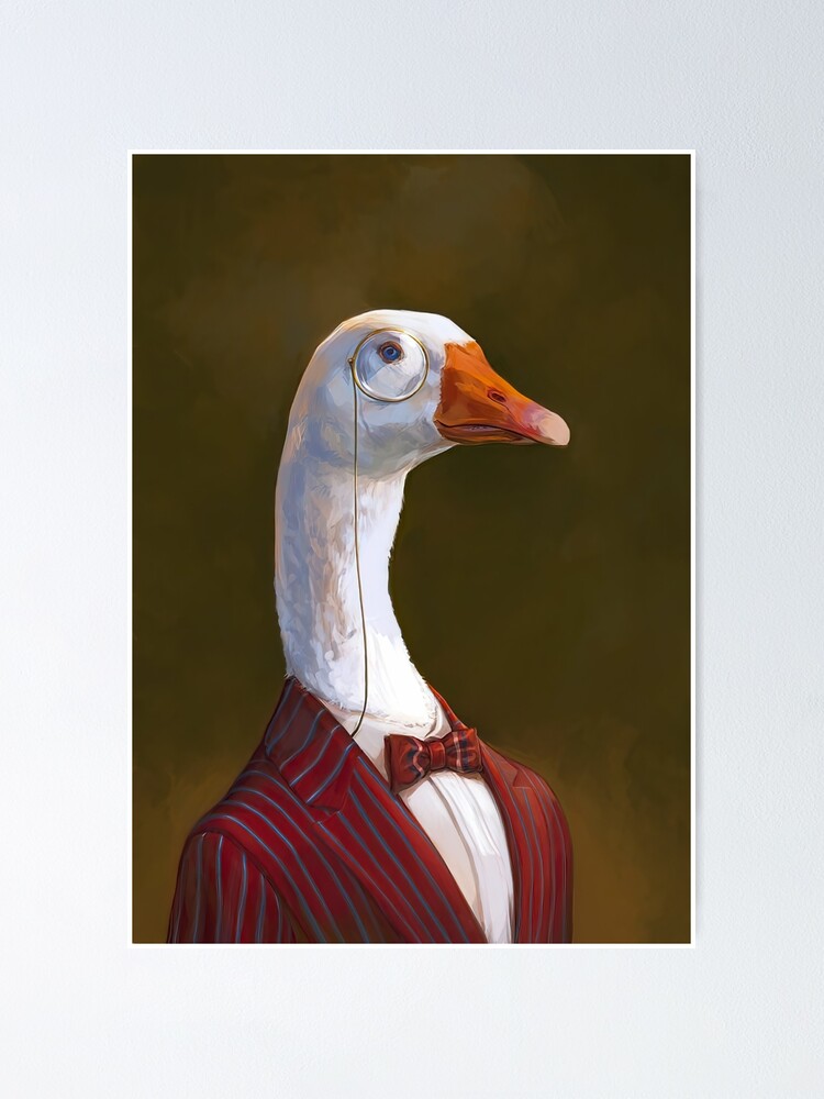 "Stylish Goose" Poster for Sale by MorningFive | Redbubble