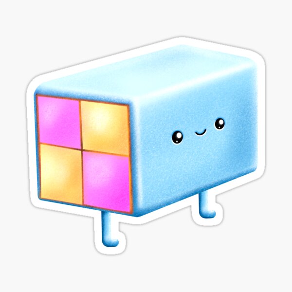 "cute battenberg cake" Sticker by WILLYBRISZKY | Redbubble