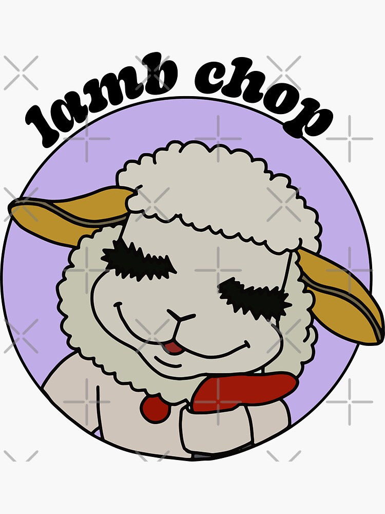 "Lambchop Art" Sticker for Sale by Ethereal-Enigma | Redbubble