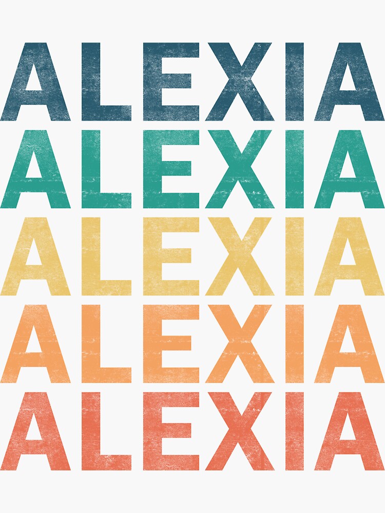 Pegatina «Camiseta con nombre de Alexia - Camiseta con artículo de ...