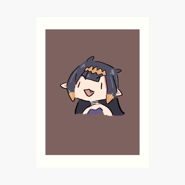 "Ninomae Ina'nis Drawing for life" Art Print for Sale by Ominomino ...