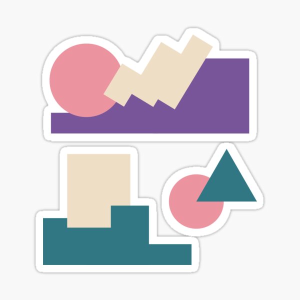 "Large Nineties Taco Bell Decor Bold Pattern" Sticker for Sale by ...