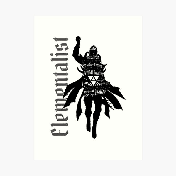 "Gloomhaven Elementalist Class Silhouette " Art Print for Sale by ...