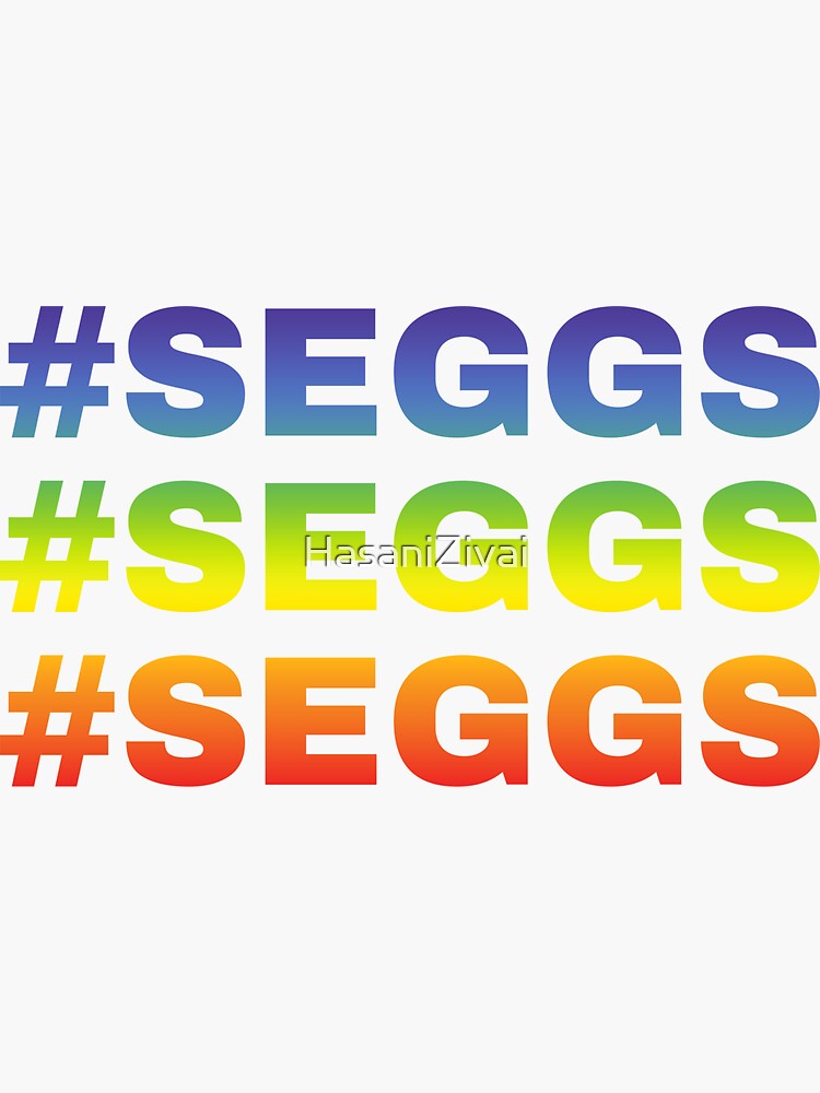 "Seggs Rainbow " Sticker by HasaniZivai | Redbubble