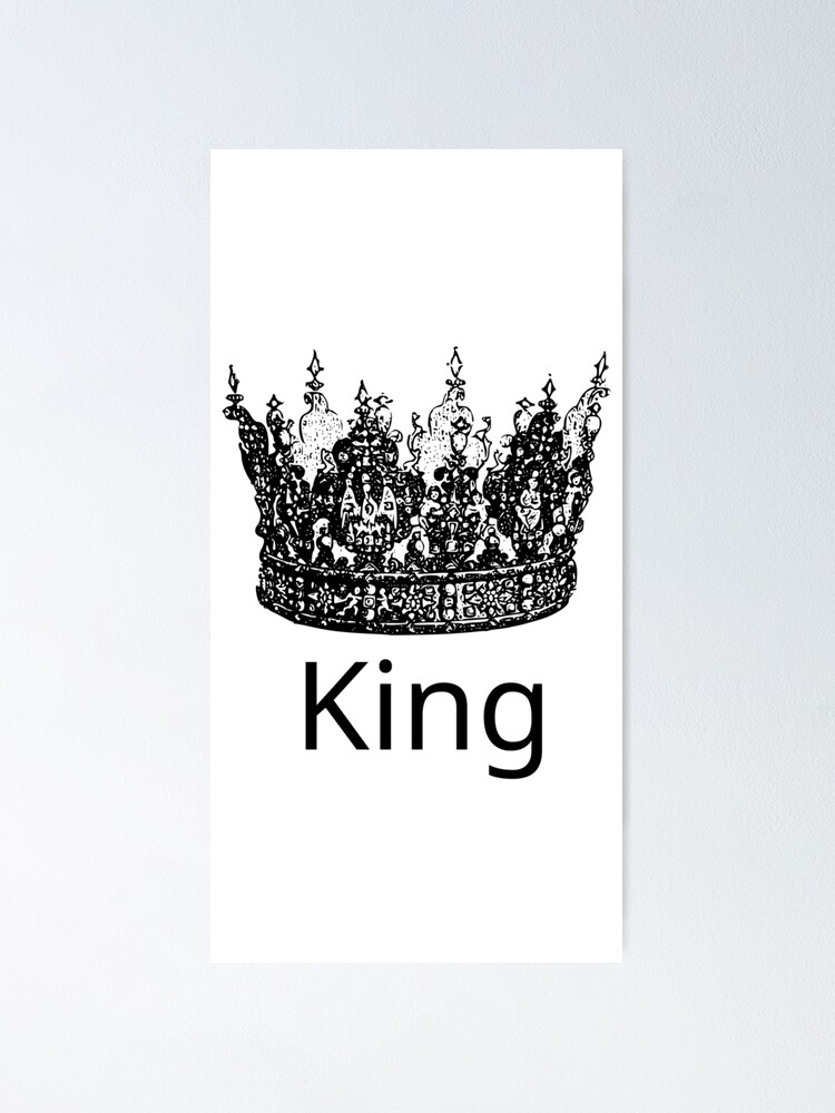 Póster «Palabras, el rey, eres un rey, una corona, reyes, frases ...