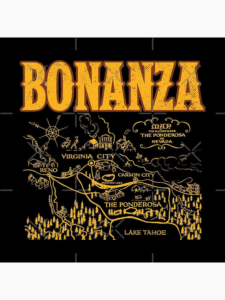 "BONANZA MAP" Poster by alt36 | Redbubble