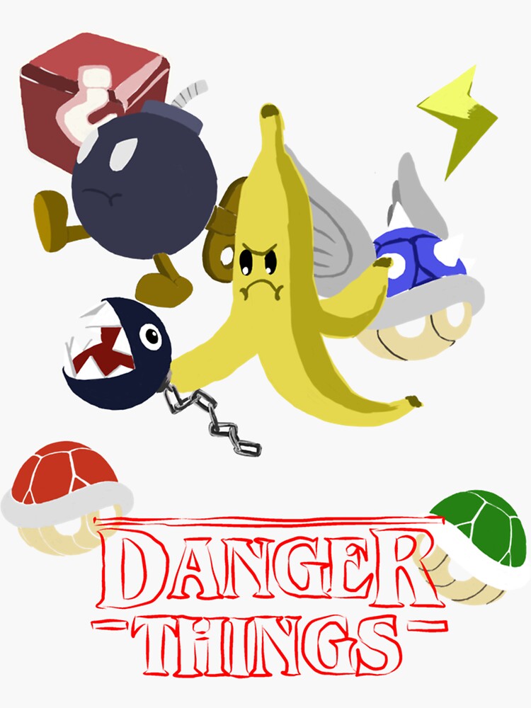 "Danger Things! " Sticker for Sale by MadebyBoutique | Redbubble