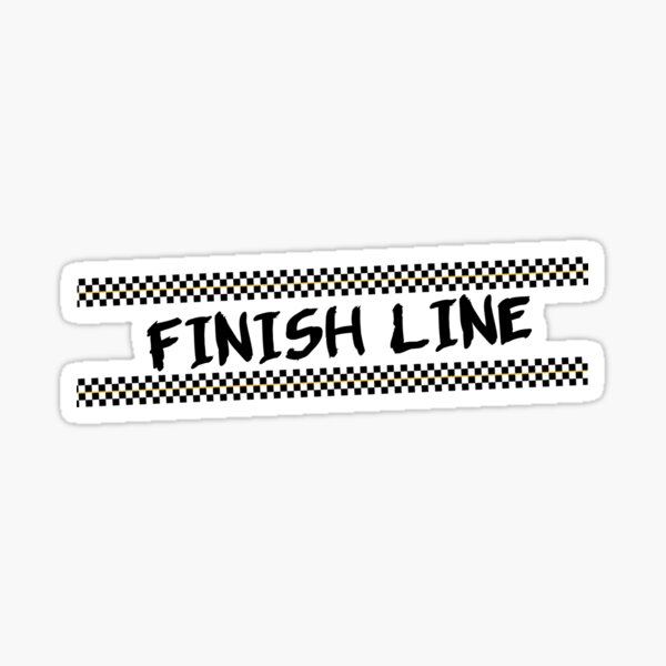 "Finishline" Sticker by Devgraphic | Redbubble