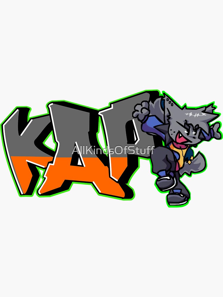 "KAPI FNF graffiti design" Sticker for Sale by AllKindsOfStuff | Redbubble