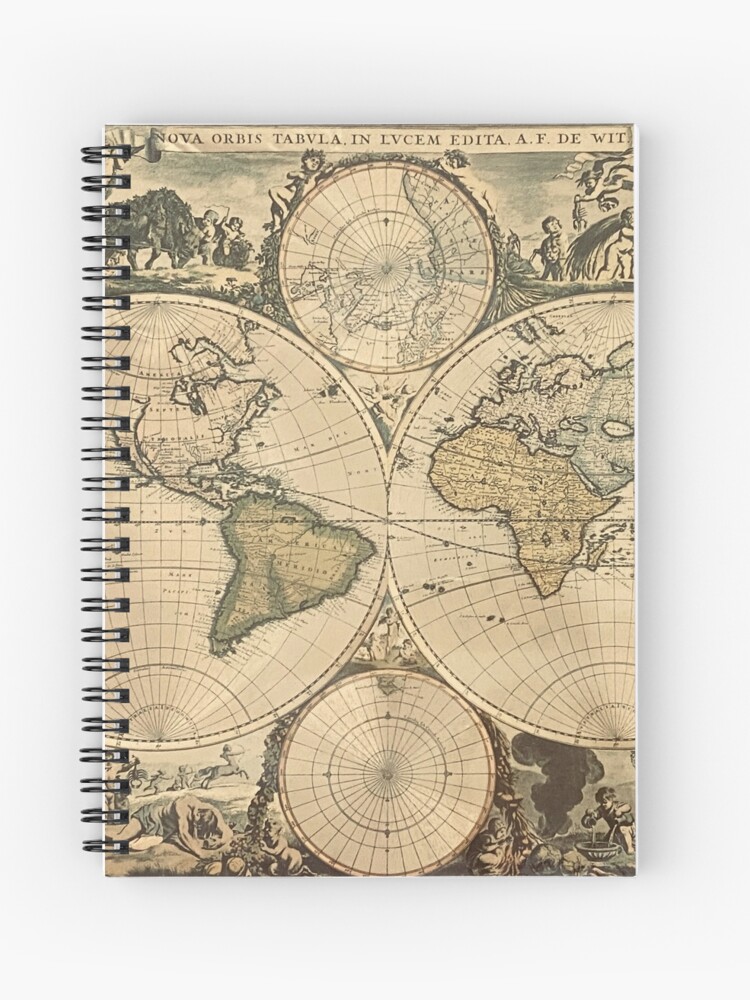 "An Old Map of the World // 1670 Edition No.2" Journal for Sale by ...