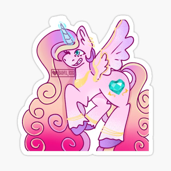 "princess cadence redesign" Sticker by neon-gunshots | Redbubble