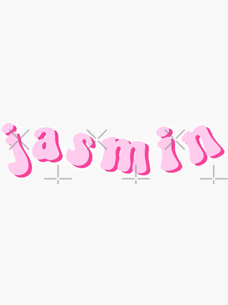"Jasmin Custom Name" Sticker for Sale by jasminrogerss | Redbubble