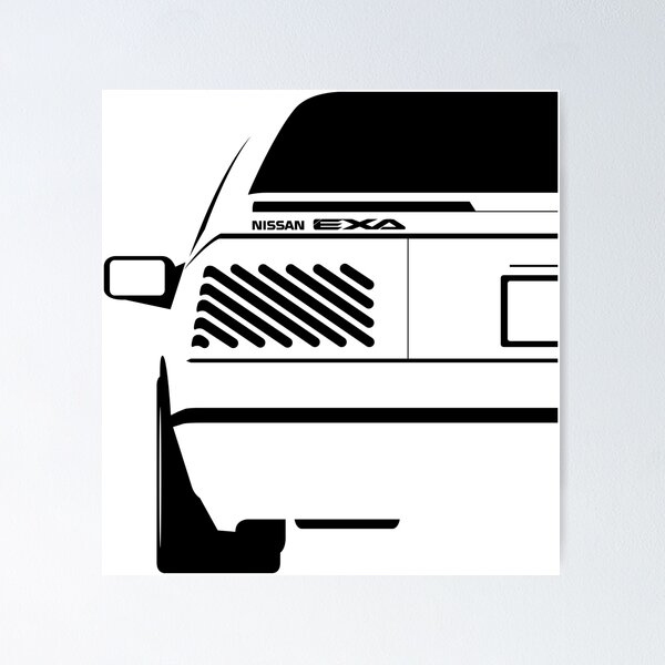 "NISSAN EXA " Poster for Sale by SEZGFX | Redbubble