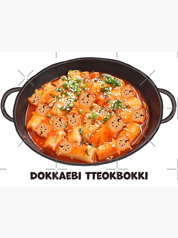 "Dokkaebi tteokbokki ( Korean goblin rice cakes)" Art Print by ...
