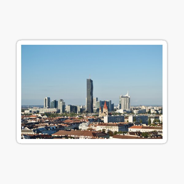 "Vienna (Wien) Cityscape, Austria" Sticker by thelemmingface | Redbubble