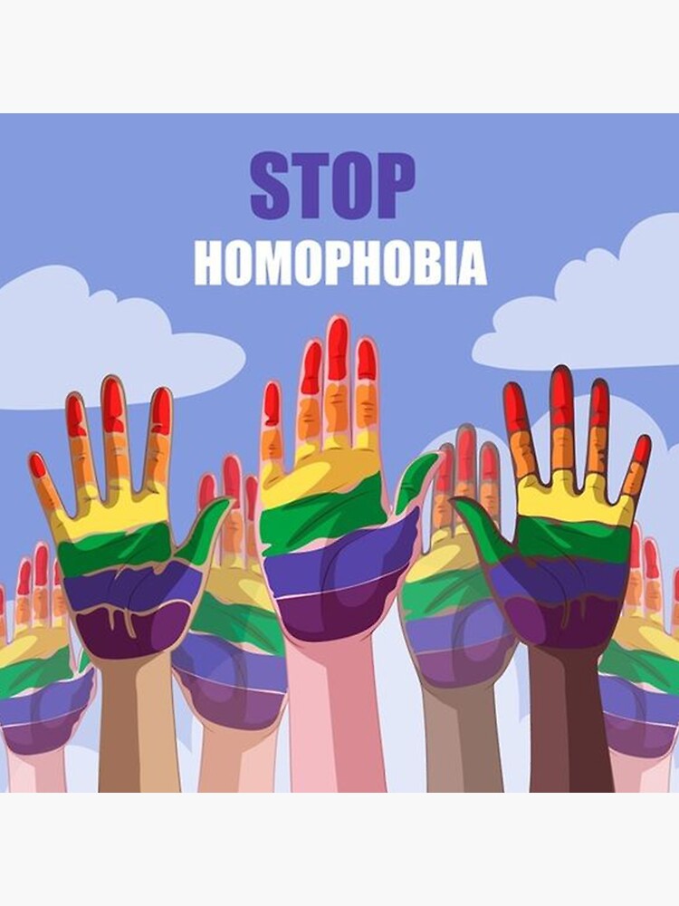 "LGBTQI + Stop Homophobia illustation" Poster for Sale by Chantrotine ...