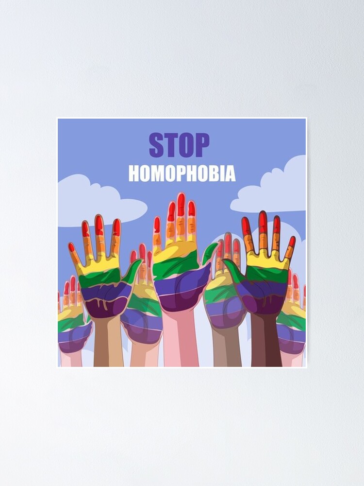 "LGBTQI + Stop Homophobia illustation" Poster for Sale by Chantrotine ...