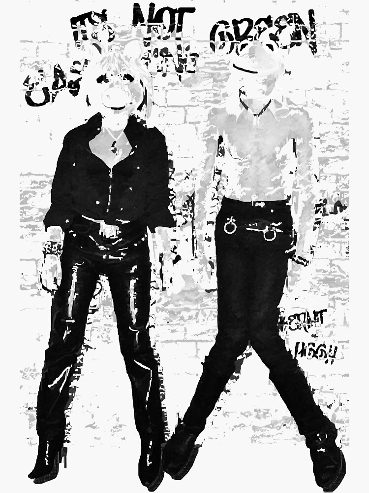 "Kermit + Piggy ))(( Muppets Punk Rock Parody" Sticker by ...