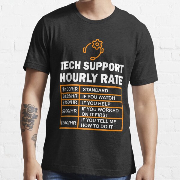 "Tech Support Computer Nerd Geek Gift Essential" T-shirt for Sale by ...