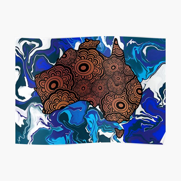 "Reenadesigns - aboriginal Australia" Poster for Sale by Reena-designs ...