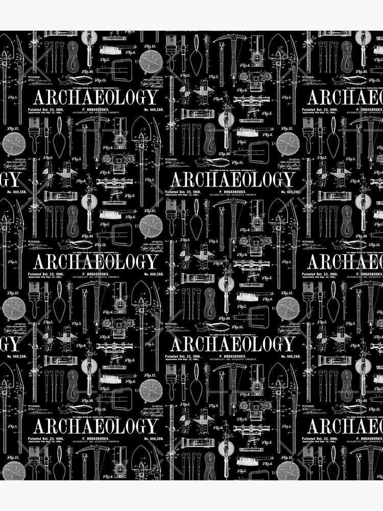 "Archaeologist Archaeology Student Field Kit Vintage Patent" Backpack ...