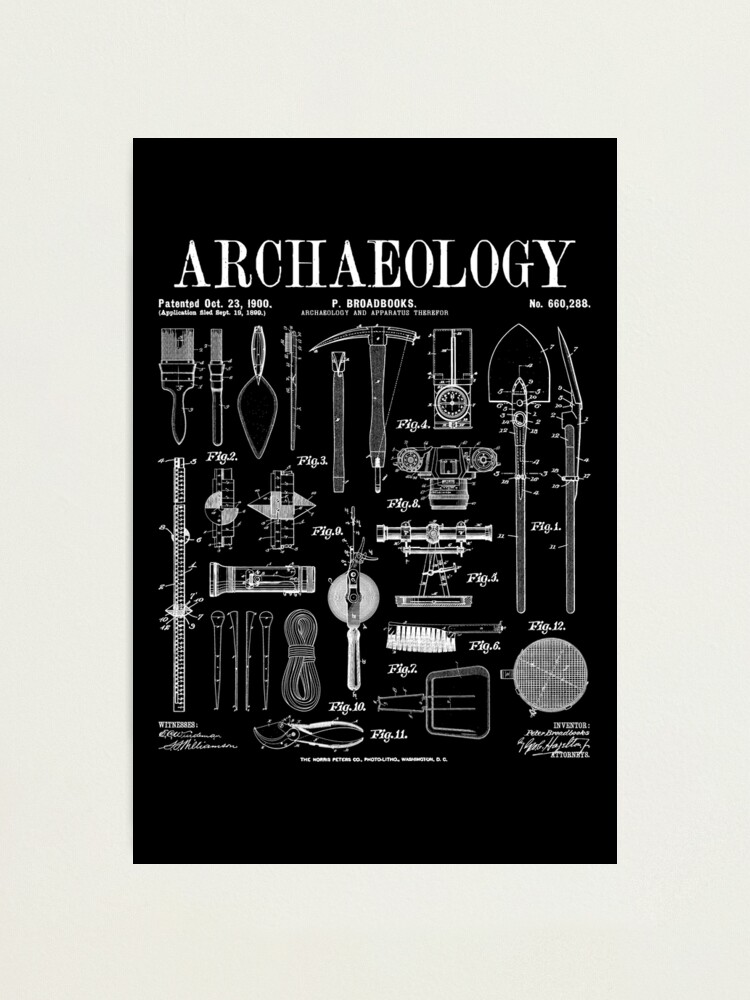 "Archaeologist Archaeology Student Field Kit Vintage Patent ...